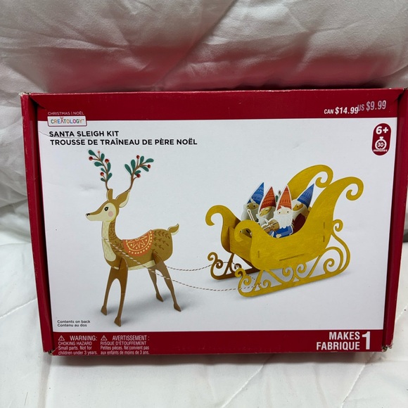 Creatology | Holiday | Nwt Santa Sleigh Kit Craft Makes One Christmas ...